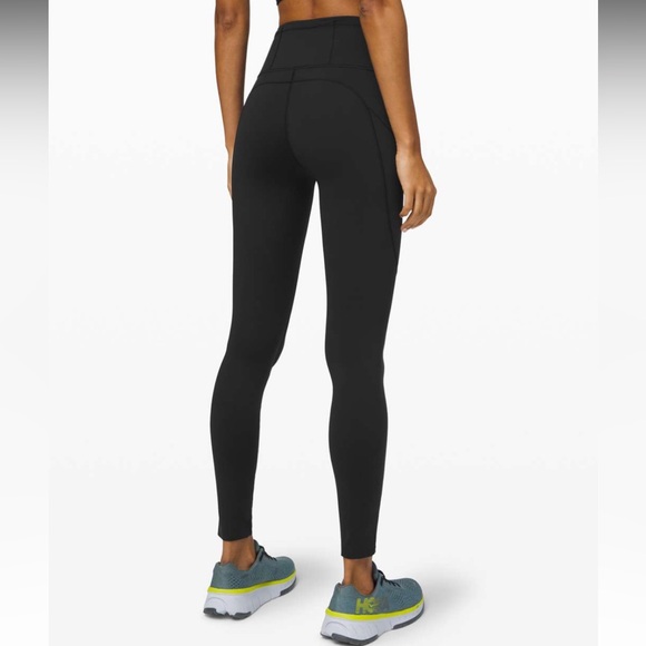 lululemon athletica | Pants & Jumpsuits | Lululemon Black Fast And Free ...
